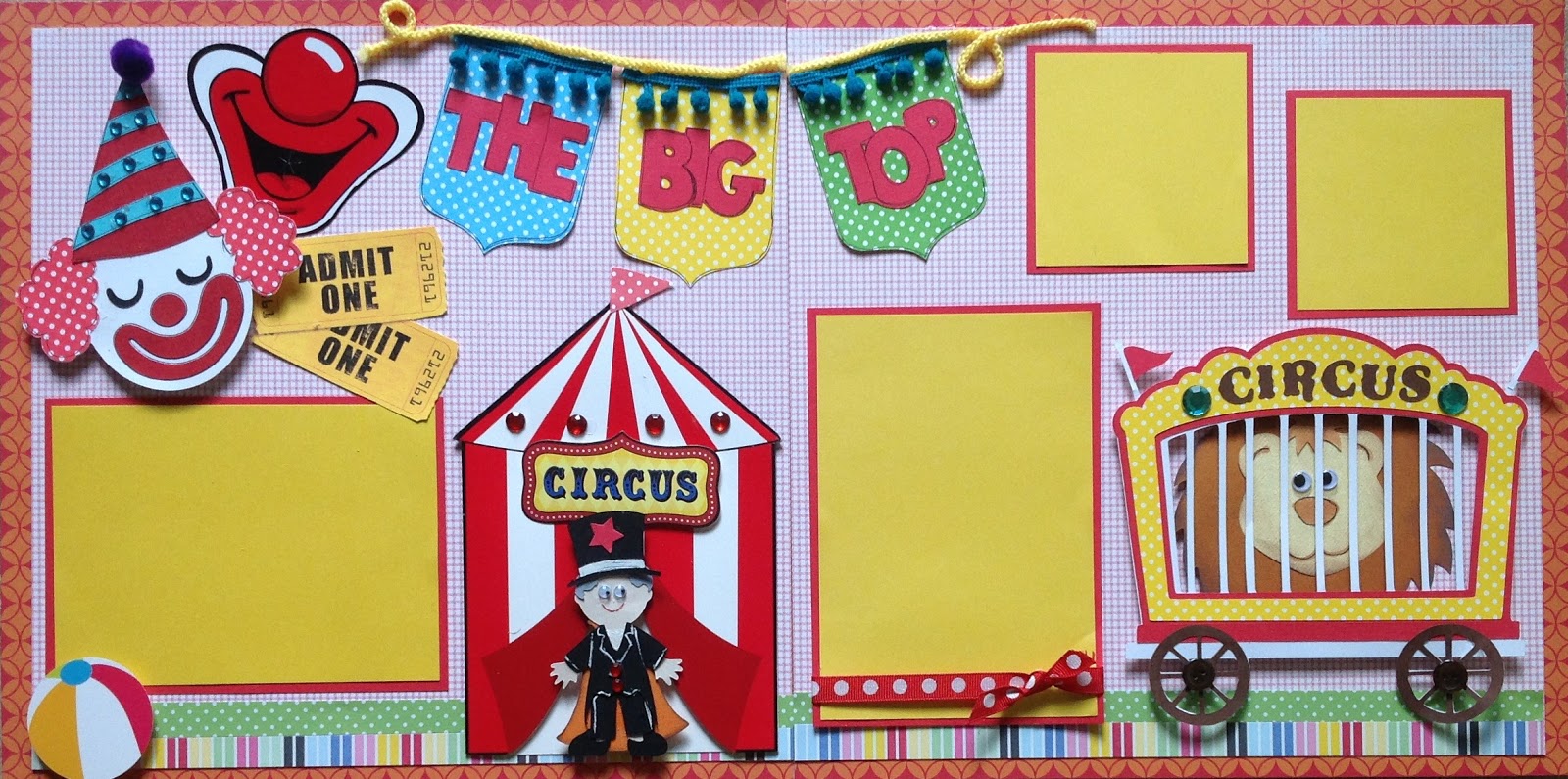 AMAZING GRACE Paper Crafts: Circus Layouts