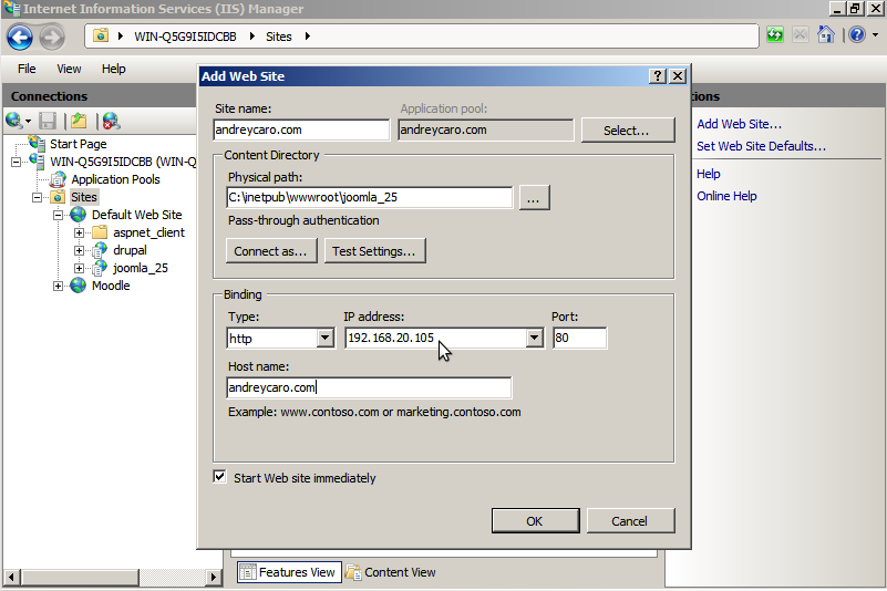 Andrey Redes: Instalar IIS, PHP, MYSQL, APP + DNS - Windows Server 2008 R2