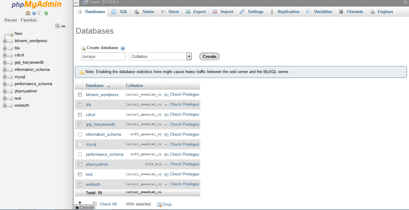 Cara Cepat Membuat Database dan Tabel Dengan phpMyAdmin ~ Agviart