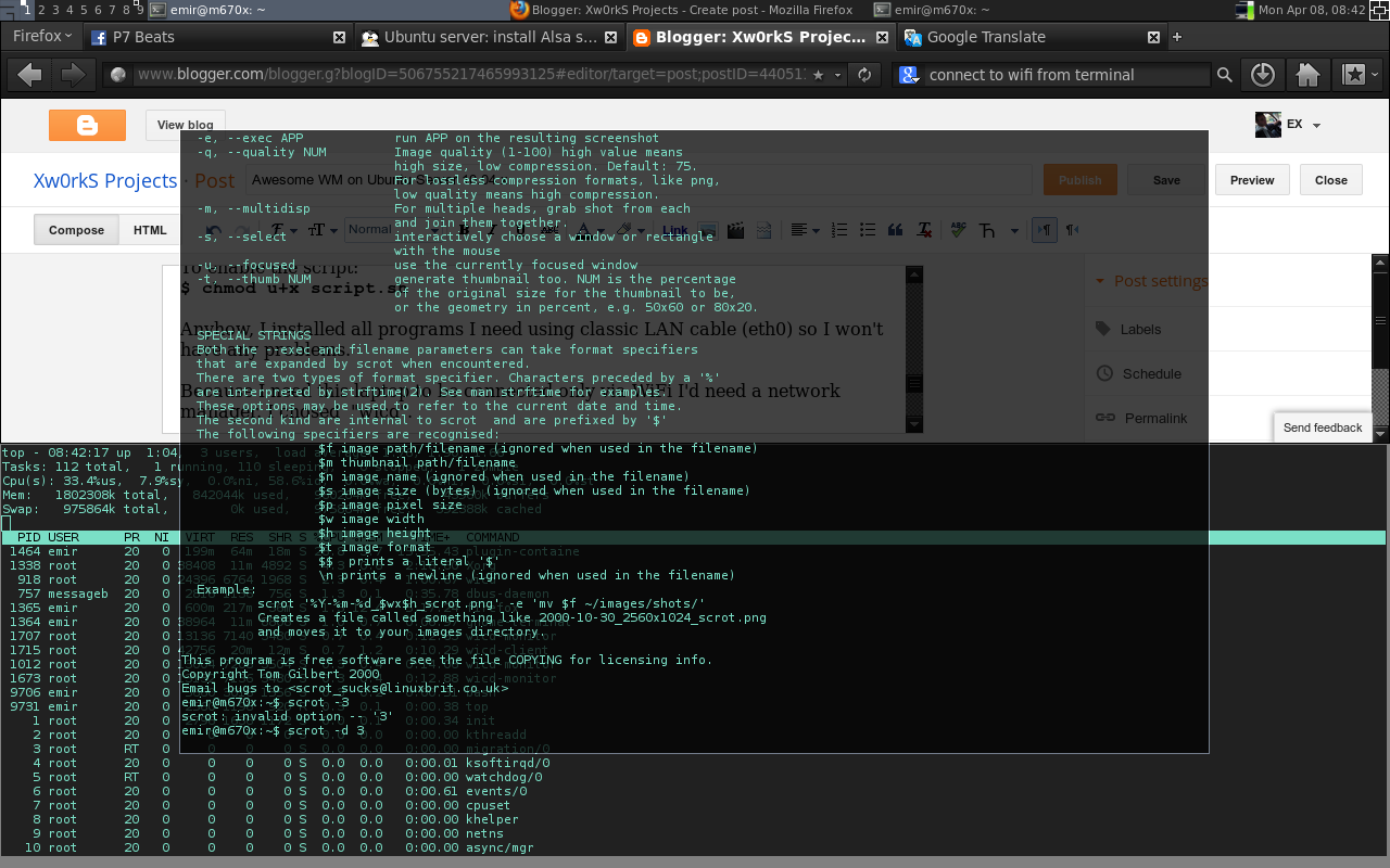 Xw0rkS Projects: Awesome WM on Ubuntu Server 10.04.x