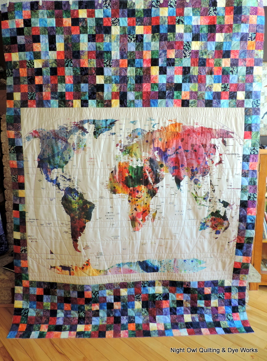 Night Owl Quilting & Dye Works: Map Quilt