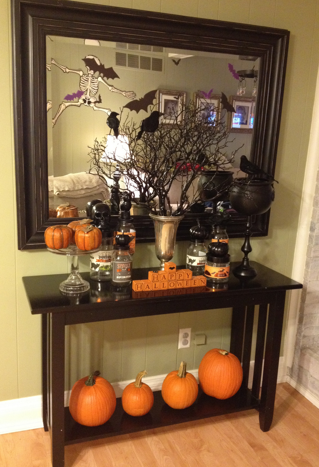 Madeline Lewis: Entry Way Halloween Table