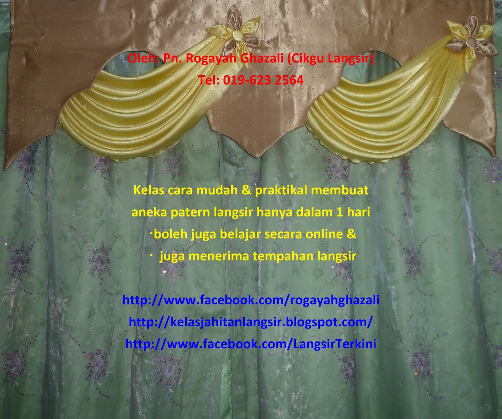 Klik disini utk melihat banyak lagi pattern langsir terkini