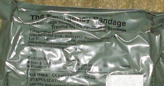 Webbingbabel: U.S. Military Bandage Kit Elastic / Emergency Trauma Dressing
