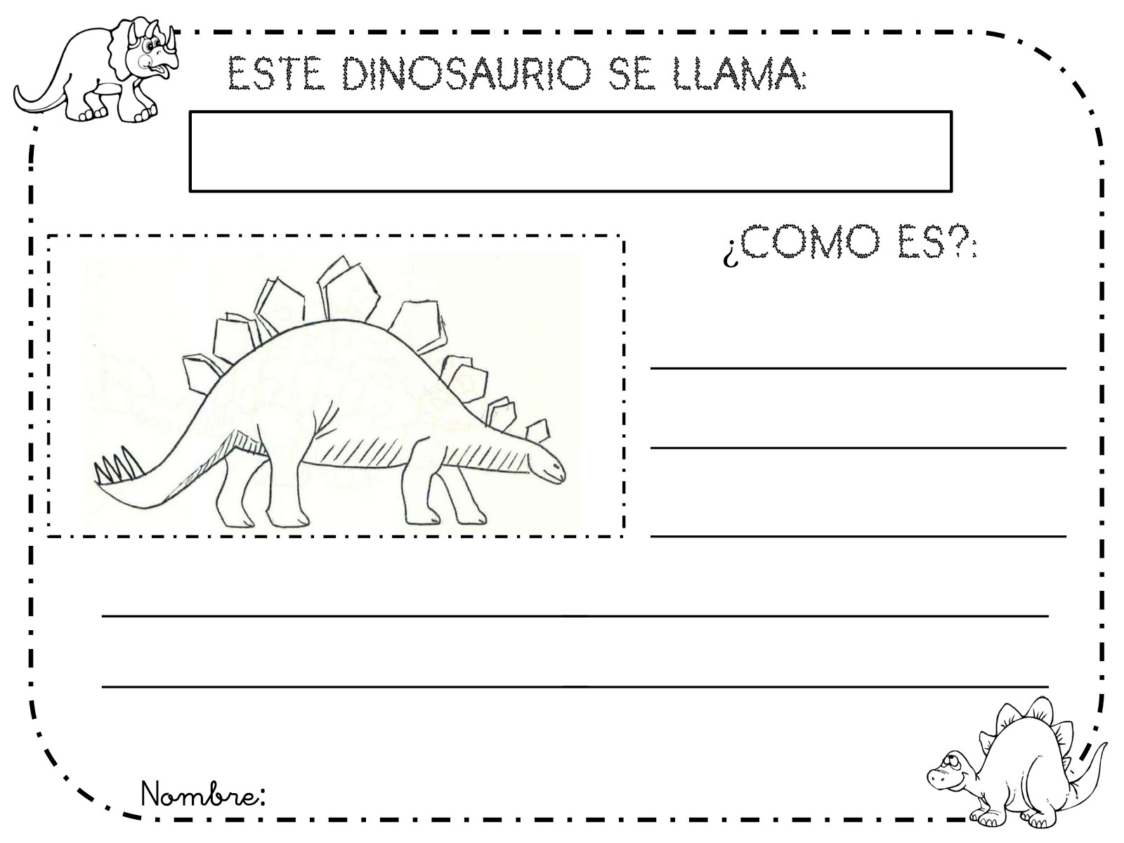 RECURSOS Y ACTIVIDADES PARA EDUCACIÓN INFANTIL: LOS DINOSAURIOS