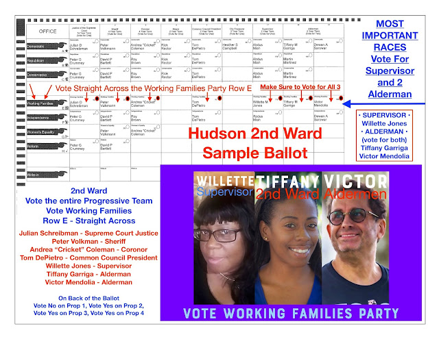 Hudson 2nd Ward Progressive Team: Hudson 2nd Ward Sample Ballot