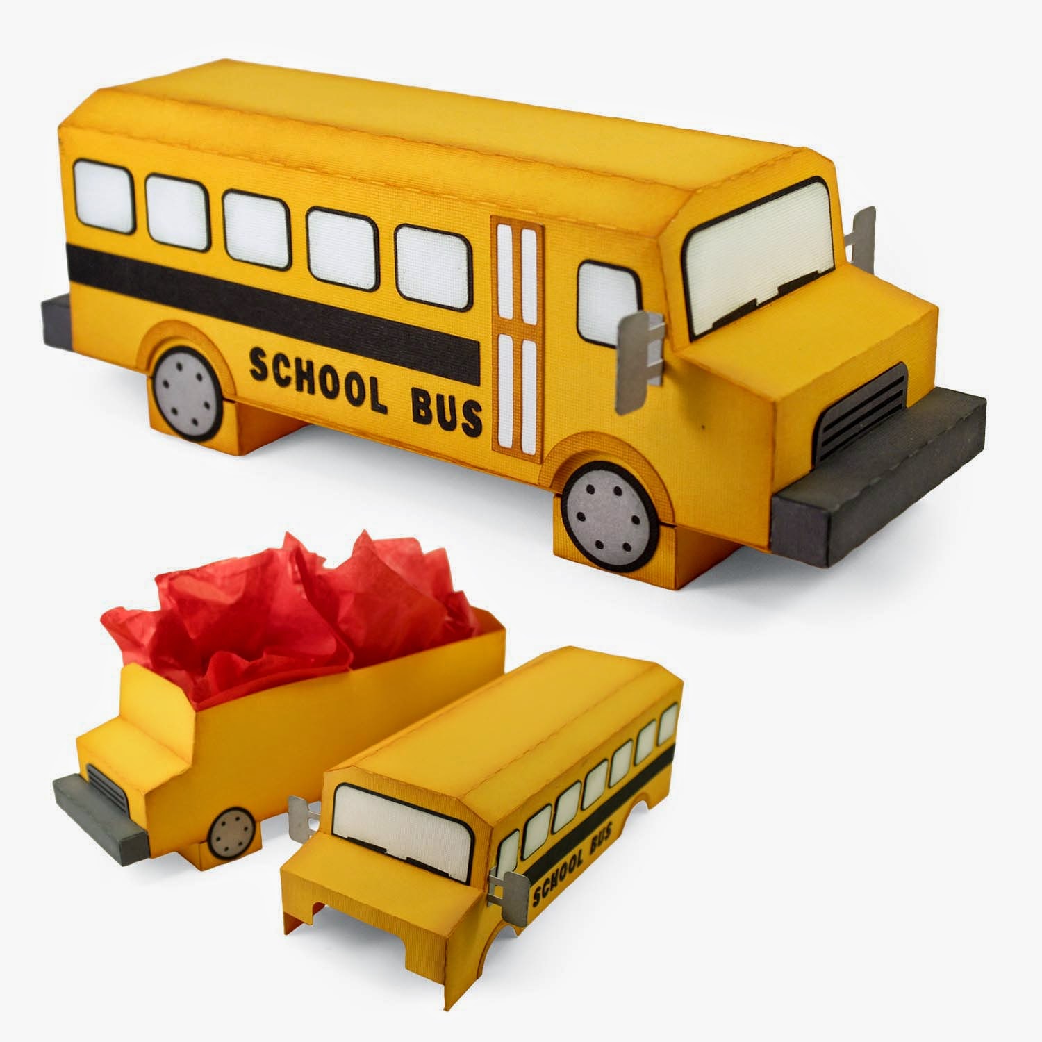 Needles 'n' Knowledge: 3D School Bus Box Tutorial