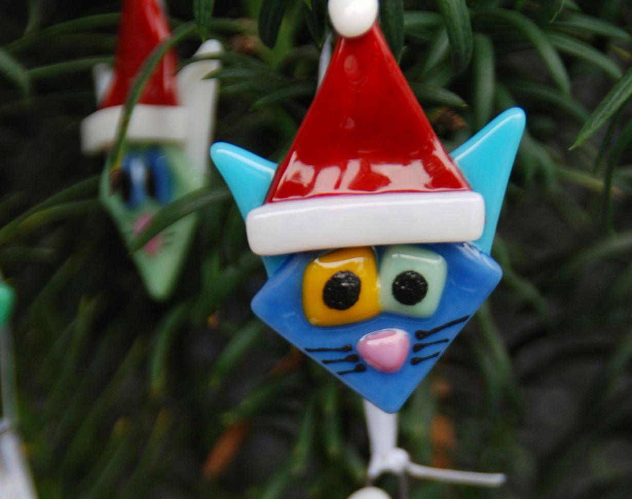 Omega Glass: Fused Glass Art that's Ridiculously Cool: Cat Face ...