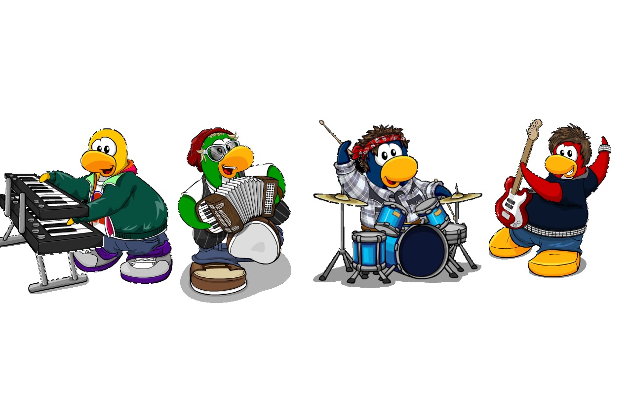 extremos no club penguin: penguin band