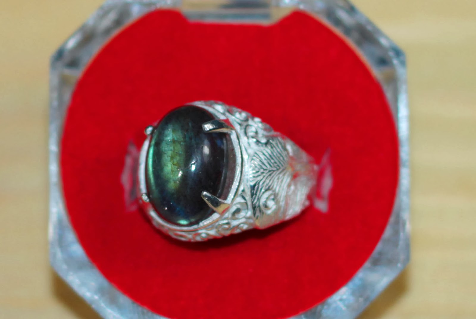 jual beli segala rupa: Batu Cincin Labradorite feldspar Ceylon 100% ...