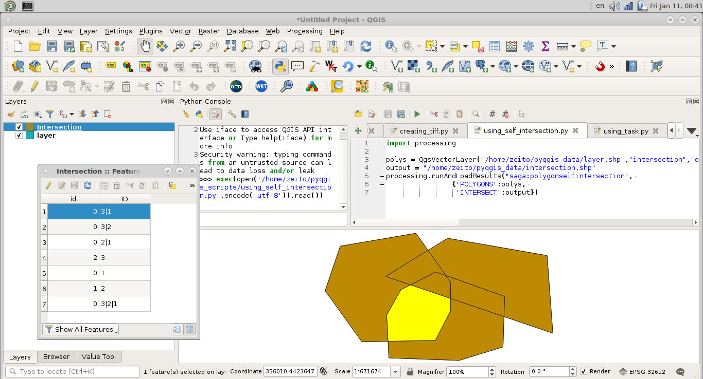 El blog de José Guerrero: Determinando polygon self-intersection con PyQGIS 3