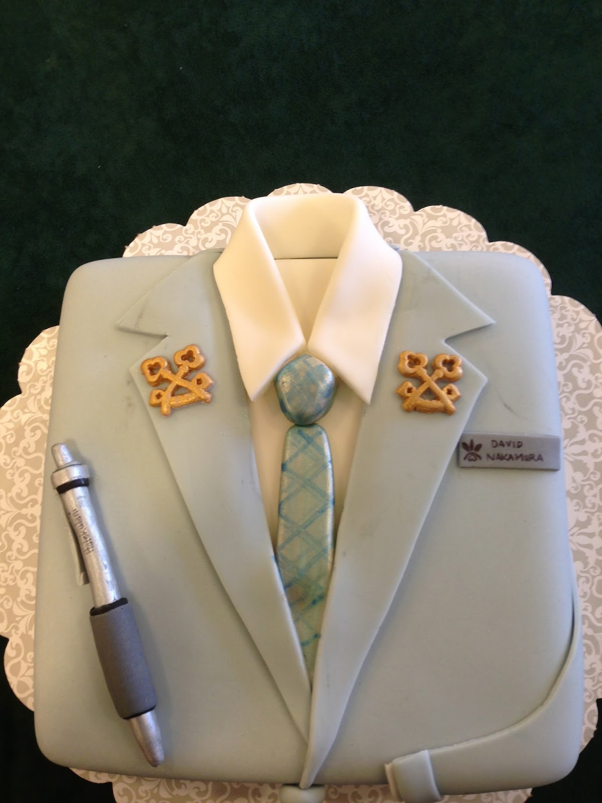 Our Decorated Cakes and Cupcakes: Suit Cake