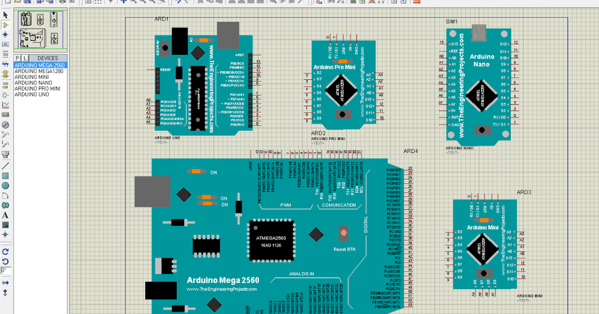 Proteus için Arduino Kütüphanesi