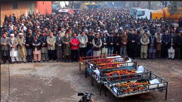 LAHORE: Funeral prayers of the persons killed in Anarkali Bazaar fire ...