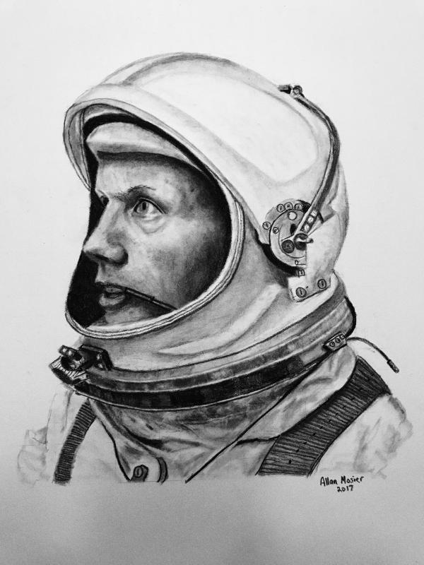 Allan's Art in Arlington: Neil Armstrong