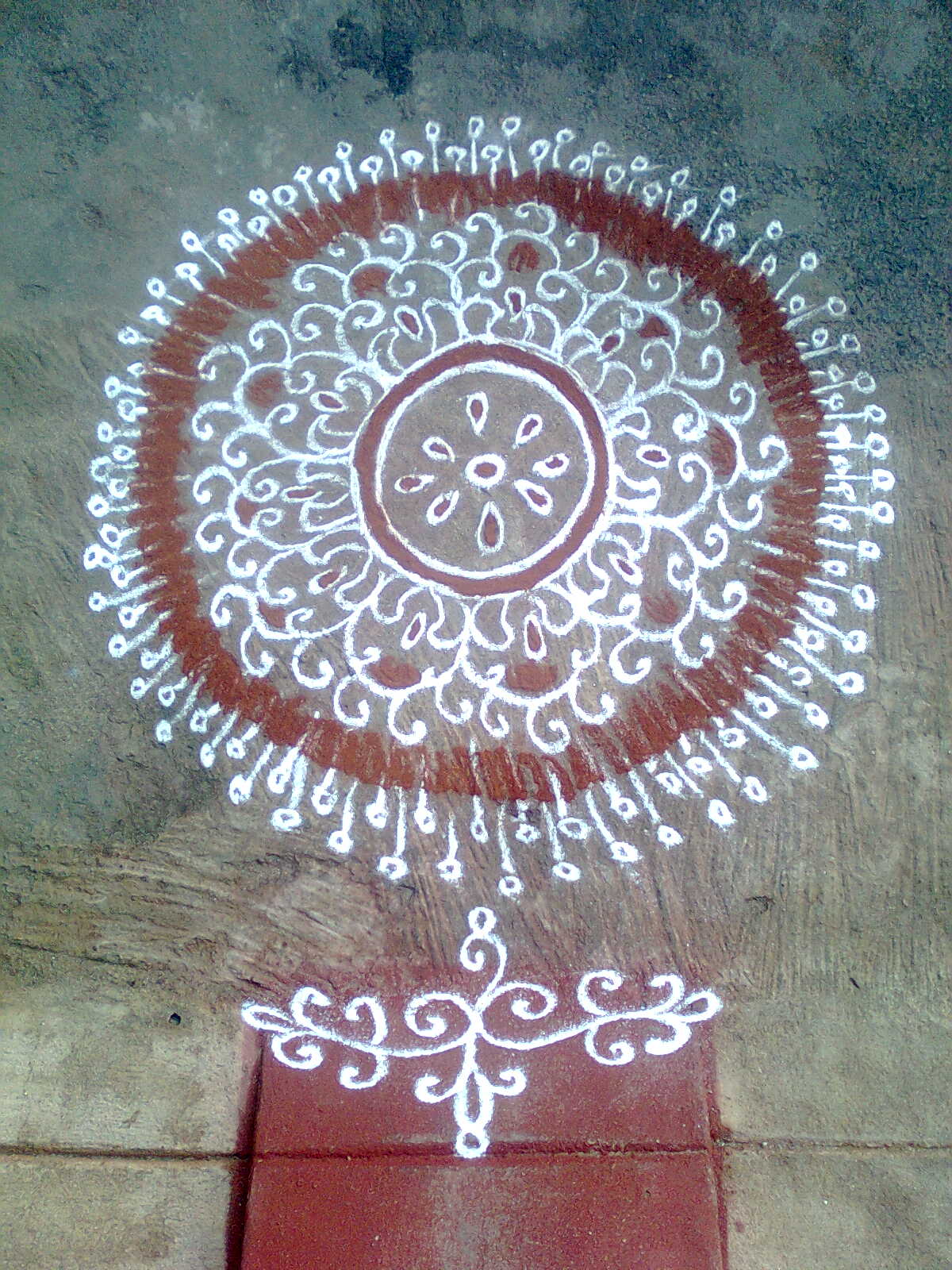 art-kolam: small rangoli without color