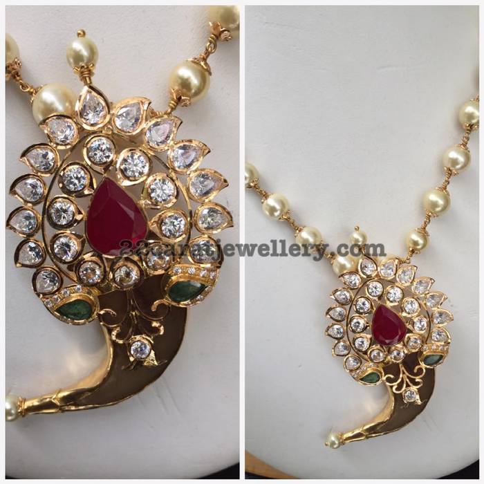 Simple CZ Tiger Claw Locket - Jewellery Designs