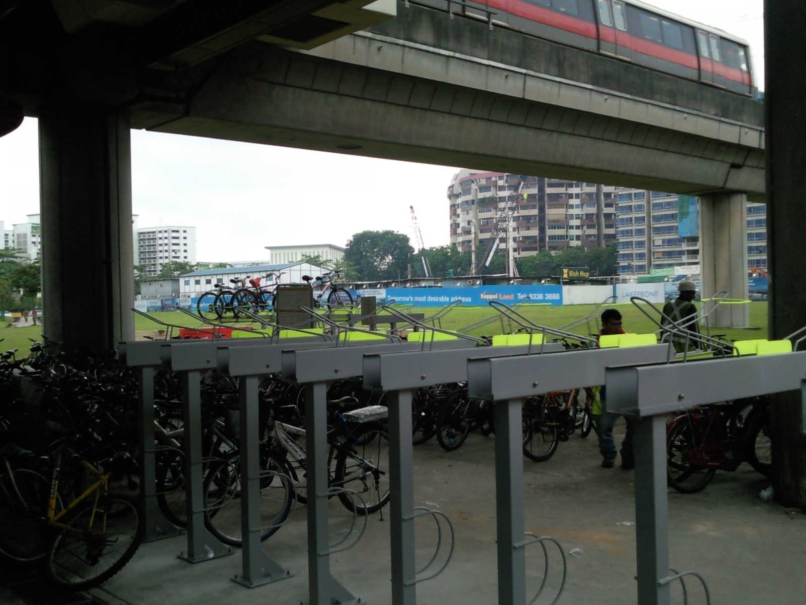 A Day In Sg New Double Layer Bicycle Racks At Lakeside Mrt
