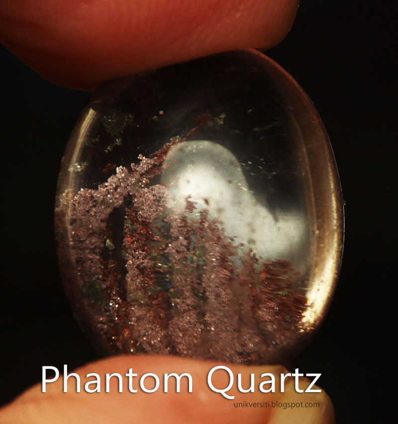 Batu permata Phantom Quartz @ Batu bukit - Unikversiti