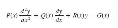 Differential equation of second order