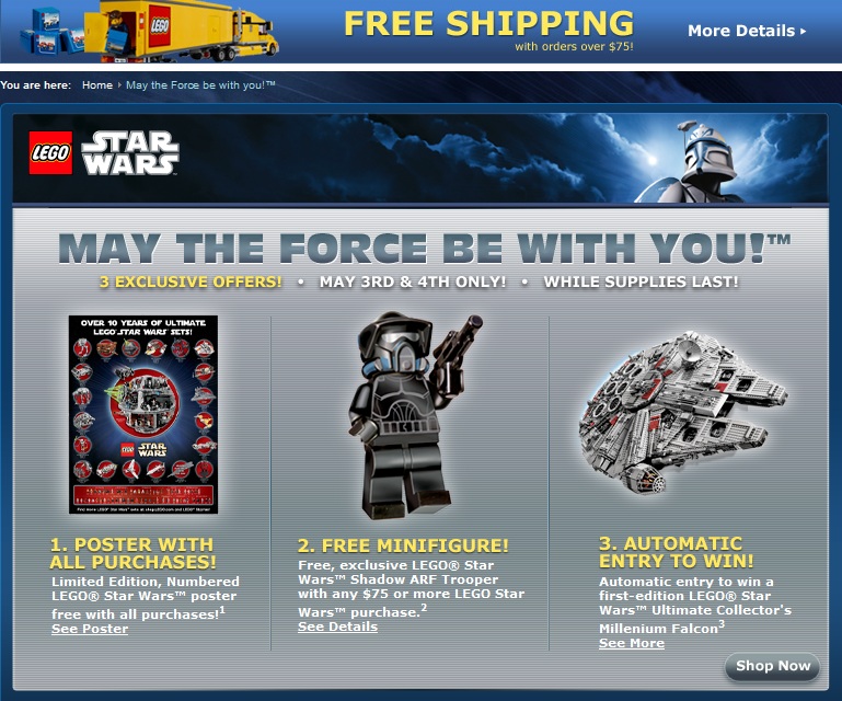 Boris Bricks: LEGO Star Wars Promo Kicks Off!