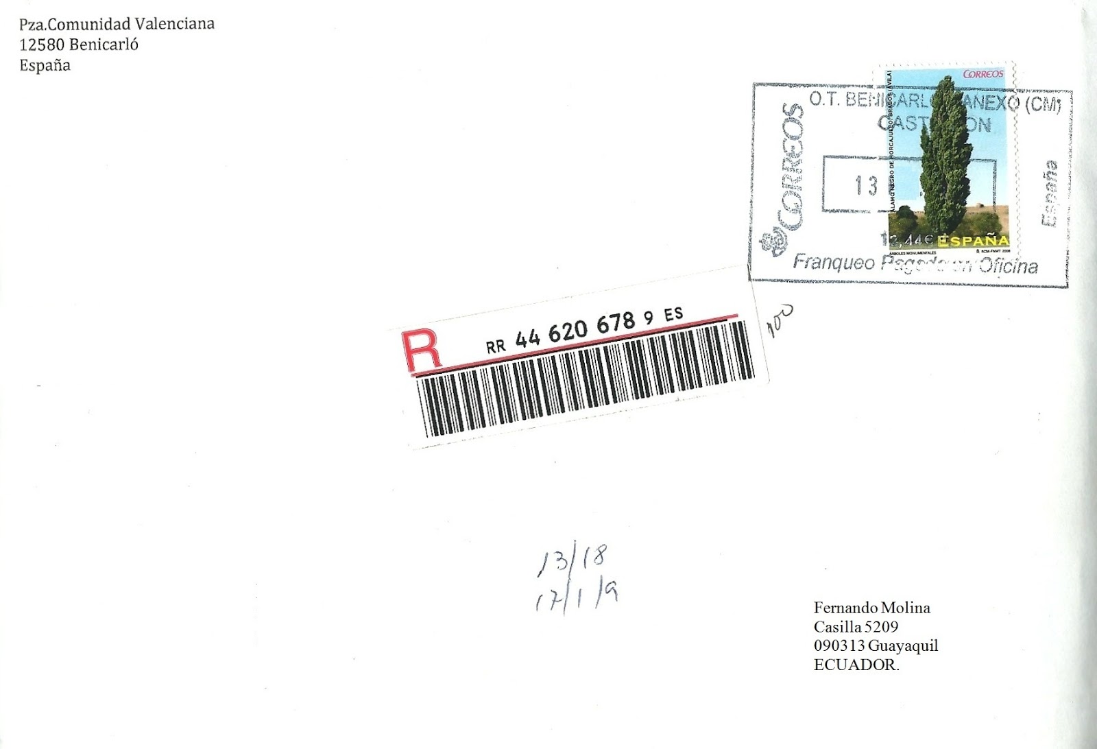 FILATELIA DEL ECUADOR: COMO ESCRIBIR LAS DIRECCIONES CORRECTAMENTE EN ...