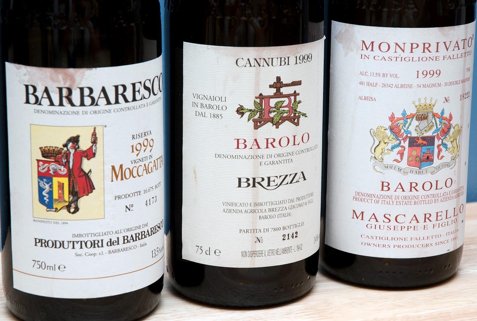 The V.I.P. Table: 1999 Barolo and Barbaresco: Right on Track