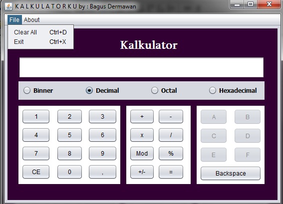 Cara membuat kalkulator pada JFrameForm Java - Selamat Datang Di Blog ...