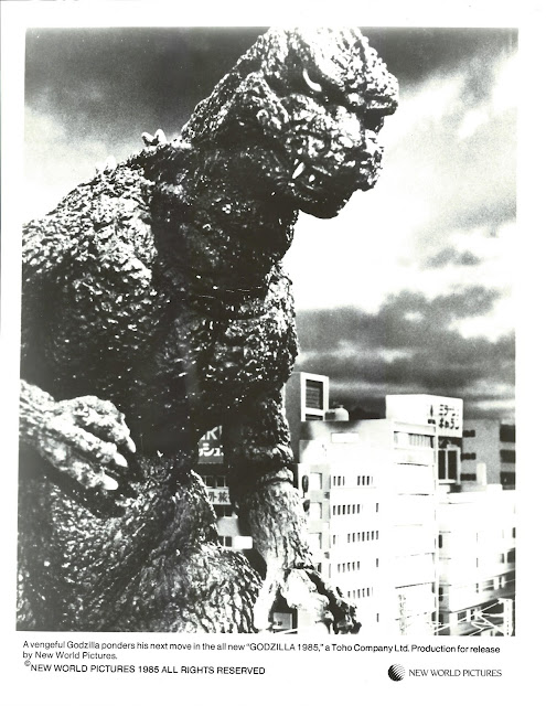 the sphinx: Godzilla 1985 Press Kit - Part 3, Stills (New World Pictures)