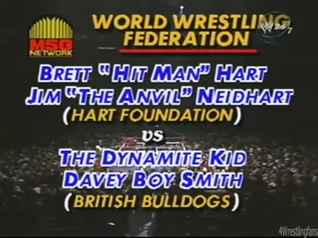ProWresBlog: WWF Madison Square Garden 9/23/1985 - The Hart Foundation ...