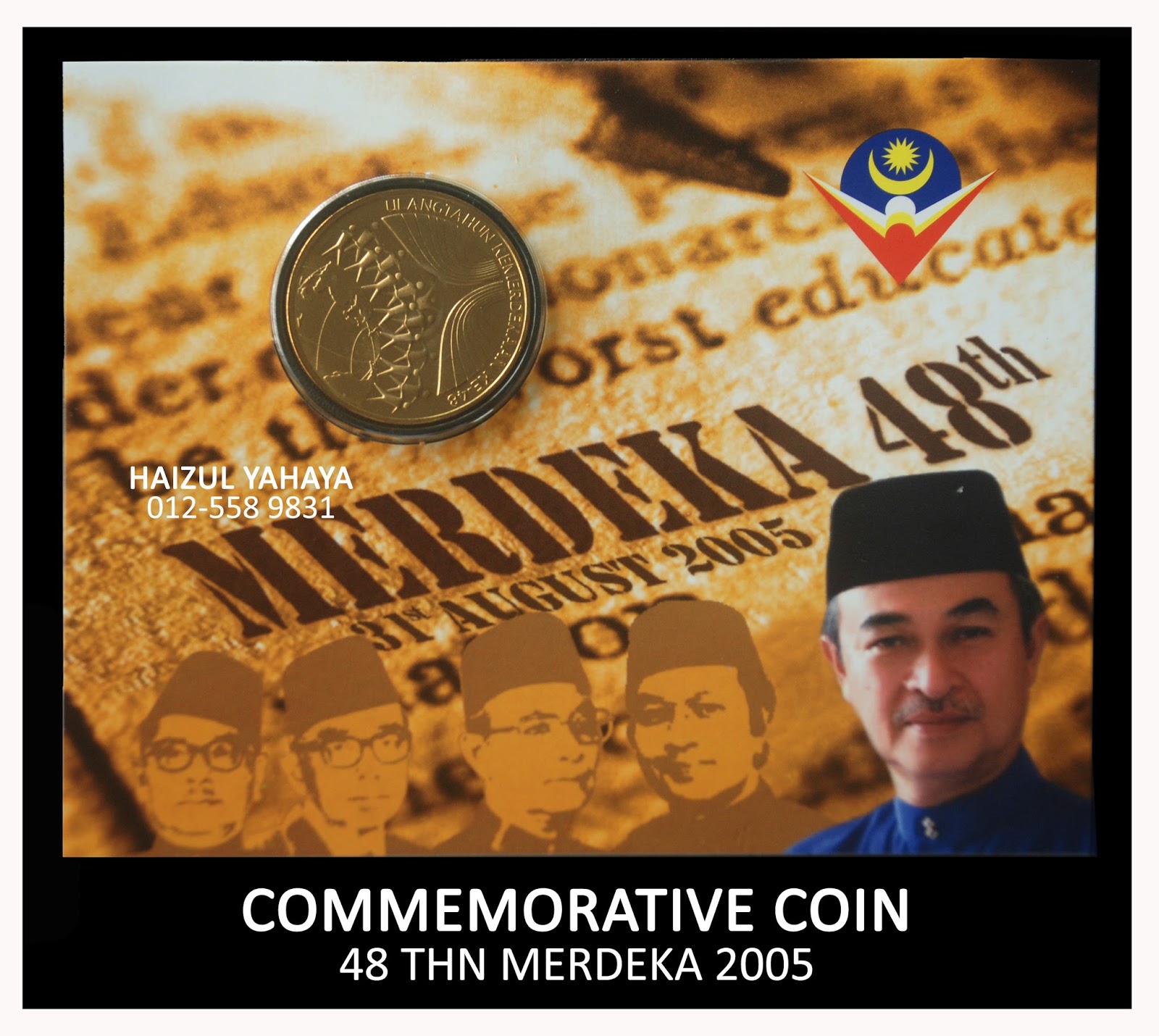 Haizul-Antique: MALAYSIA 48 THN MERDEKA COIN CARD NO. 4 - RM85