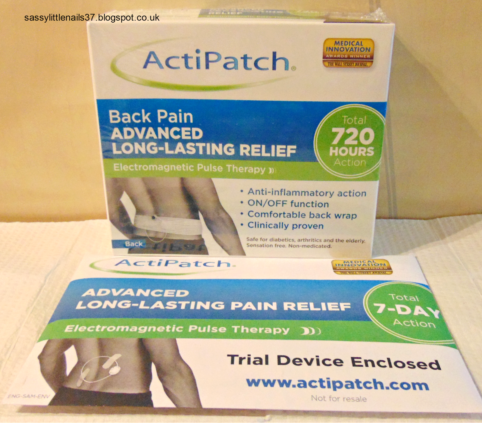 SassyLittleNails: ActiPatch® Back Pain Relief!