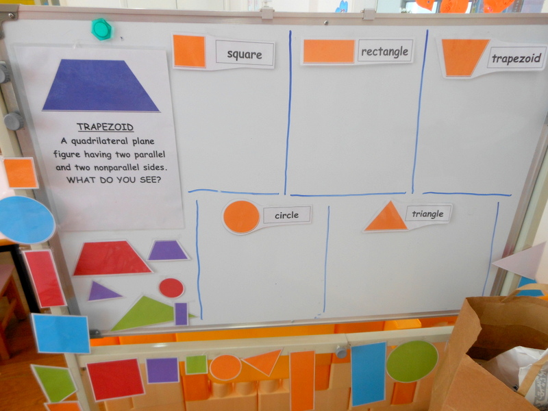 The Art of Teaching: A Kindergarten Blog: Learning About Trapezoids!