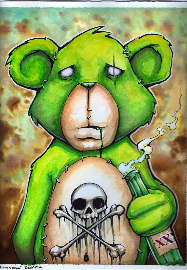 D.Silva Designs: Scare Bears : Poison Bear