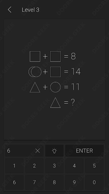 Math Level 3 Solution ~ Doors Geek