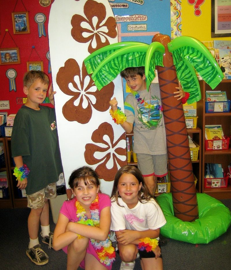 Tropical Luau Themed Classrooms - Clutter-Free Classroom