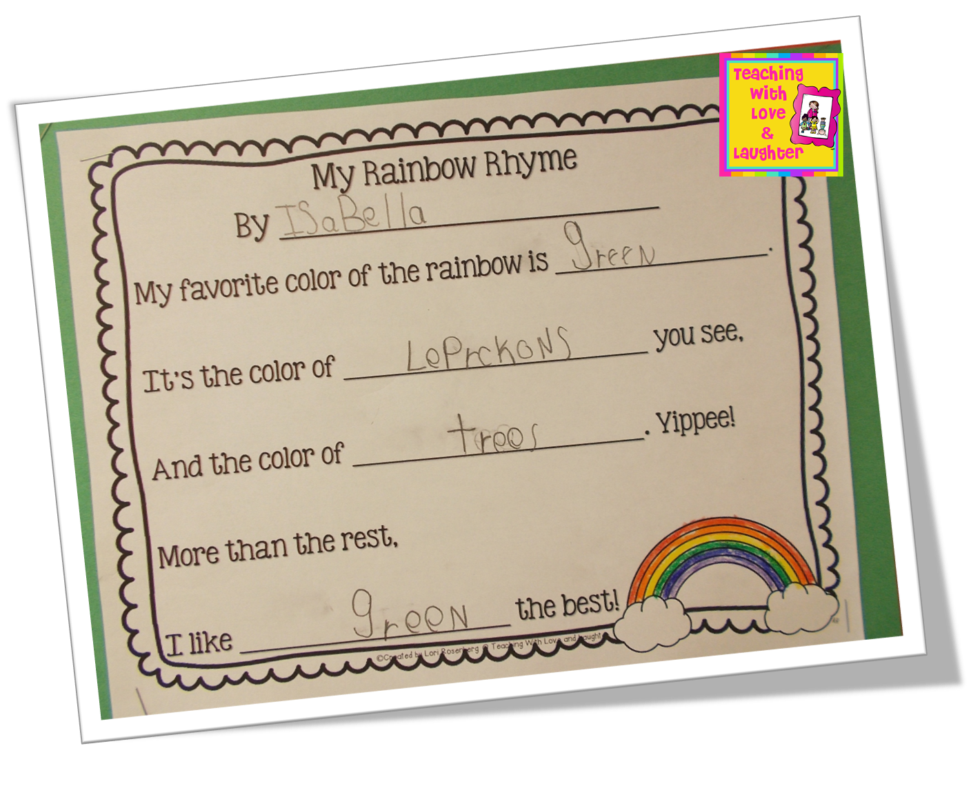 Teaching With Love and Laughter: Sharing some activities