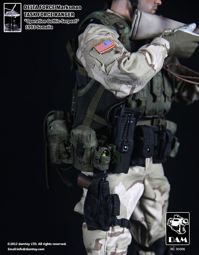 Medevac - Evasan 1/87: Marksman de la Delta Force américaine au 1/6
