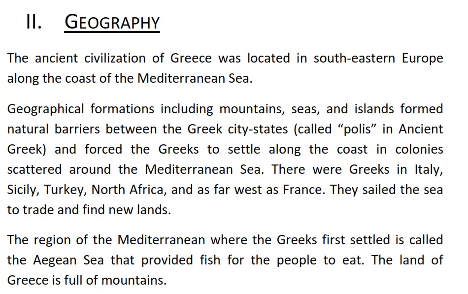 Geography and History Cortadura: 1st ESO - Unit 3. Ancient Greece (2nd ...