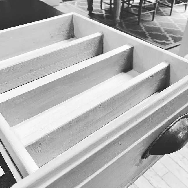 DIY Kitchen Silverware Sectioned Drawer