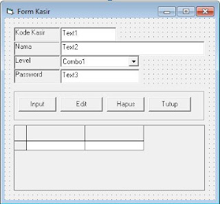 Membuat Form Kasir Dengan Vb 6.0 - TUTORIAL VB.NET DAN VB 6.0