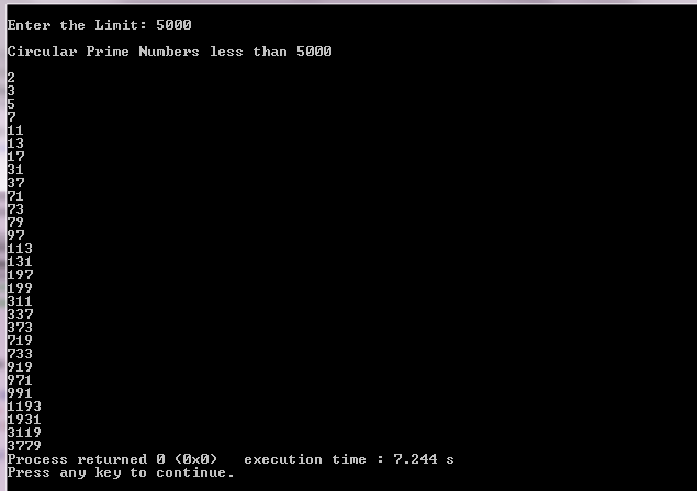 Computing for Beginners: C/C++ Program to Print Circular Prime Numbers