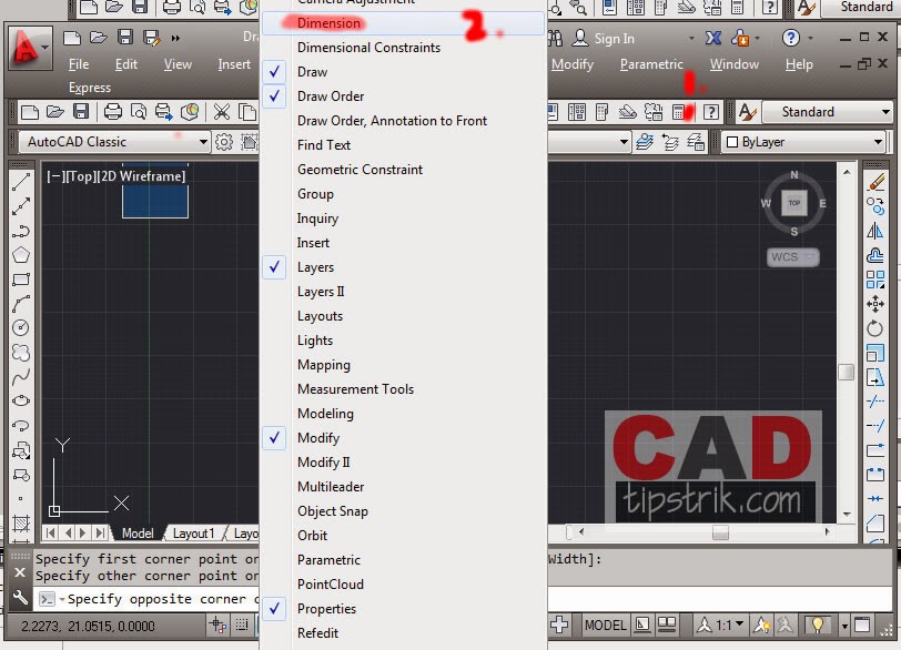 Penggunaan Linear Dimension Pada AutoCAD | Tips Triks AutoCAD