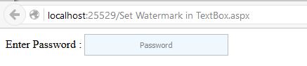 How to Set Watermark in TextBox in Asp.Net Using JavaScript - D365 F&O ...