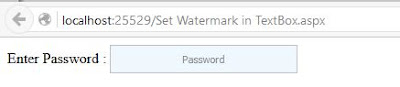 How to Set Watermark in TextBox in Asp.Net Using JavaScript - D365 F&O ...