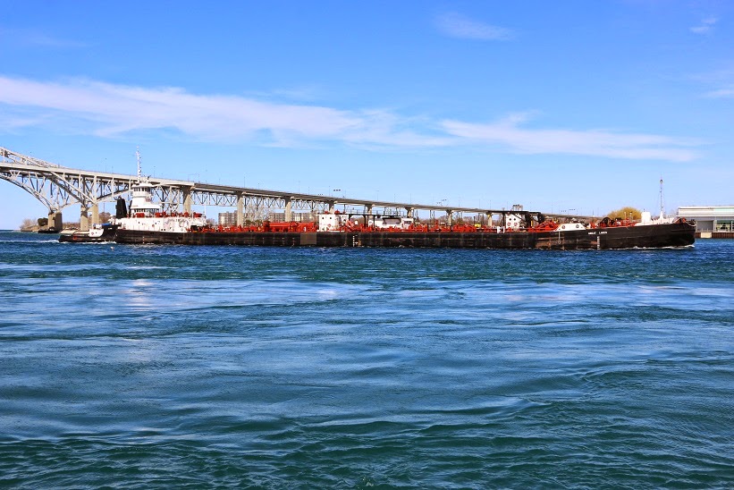 Michigan Exposures: The Tug Michigan and her Barge the Great Lakes