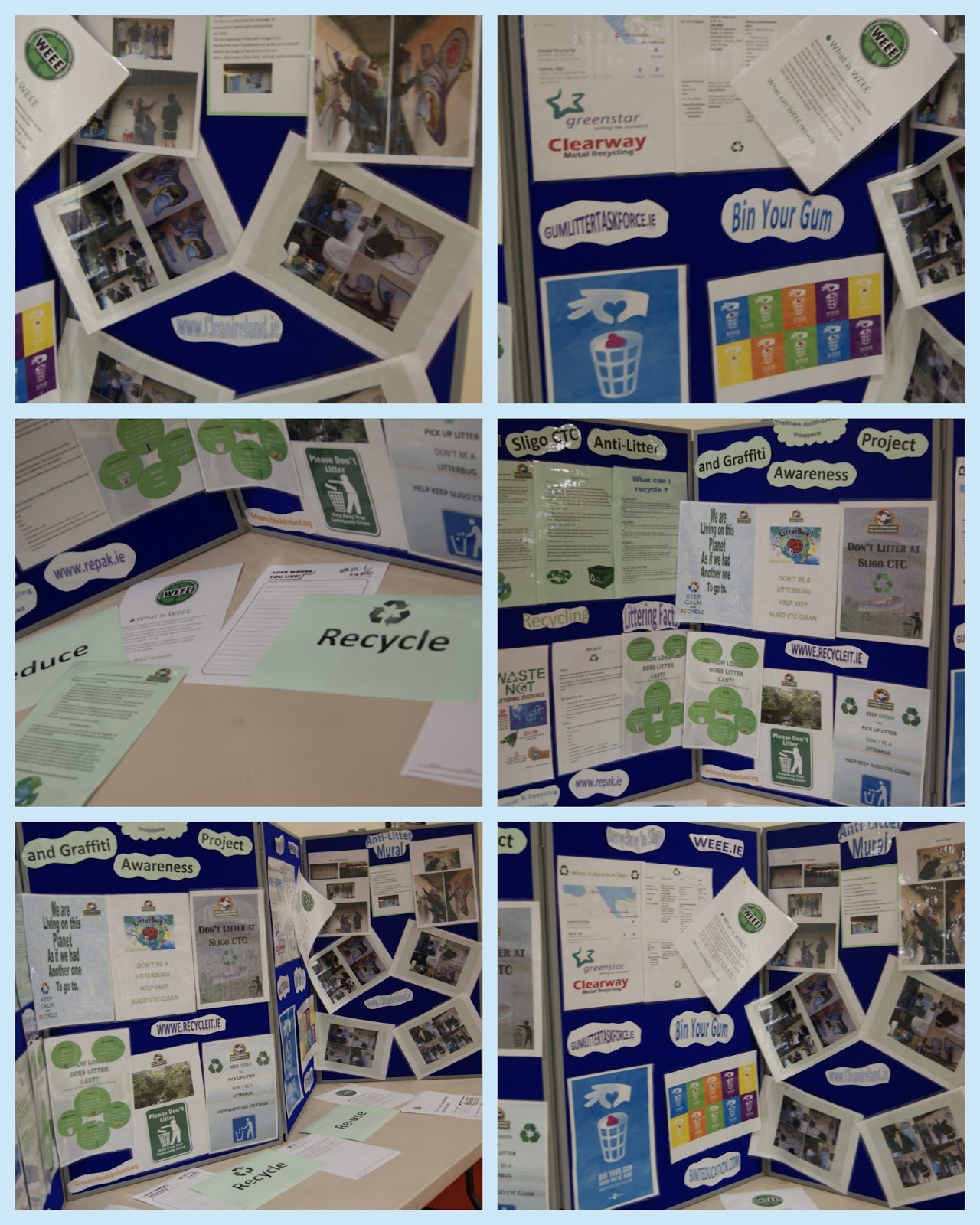 Anti-litter Awareness Information Stand - Sligo Community Training Centre