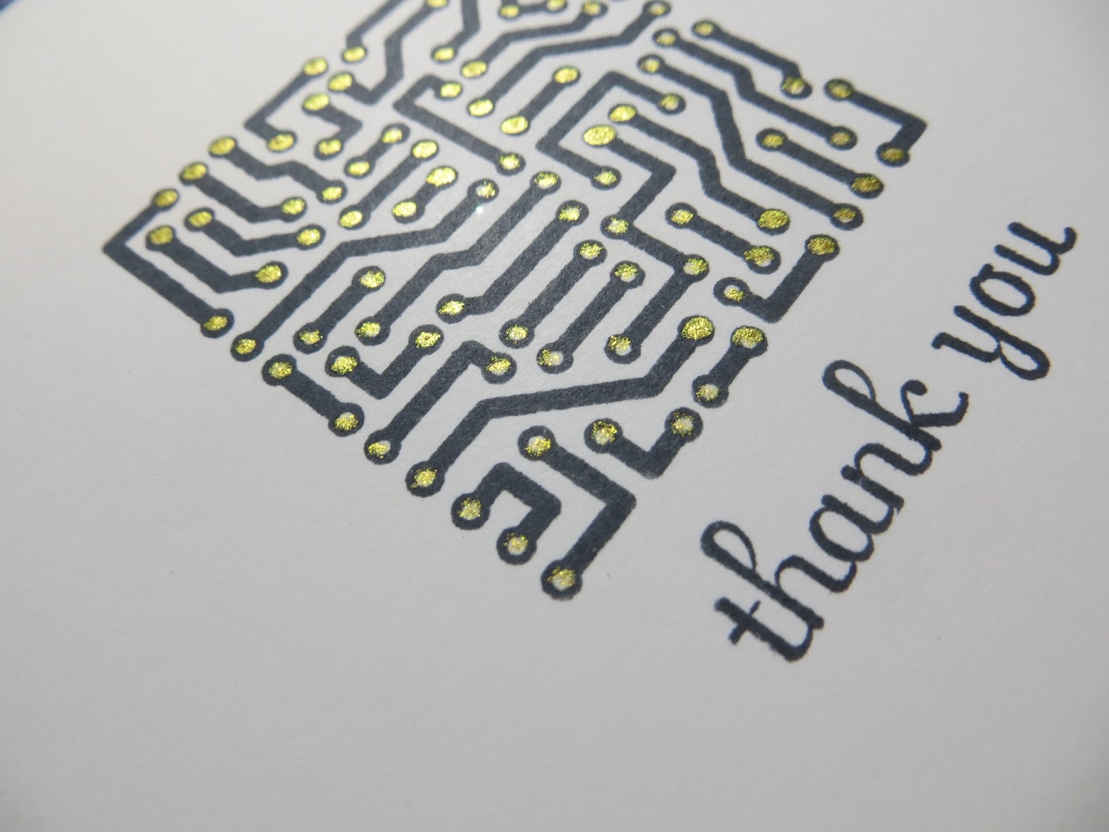 Lynda's Quiet Time : Circuitboard Thank you