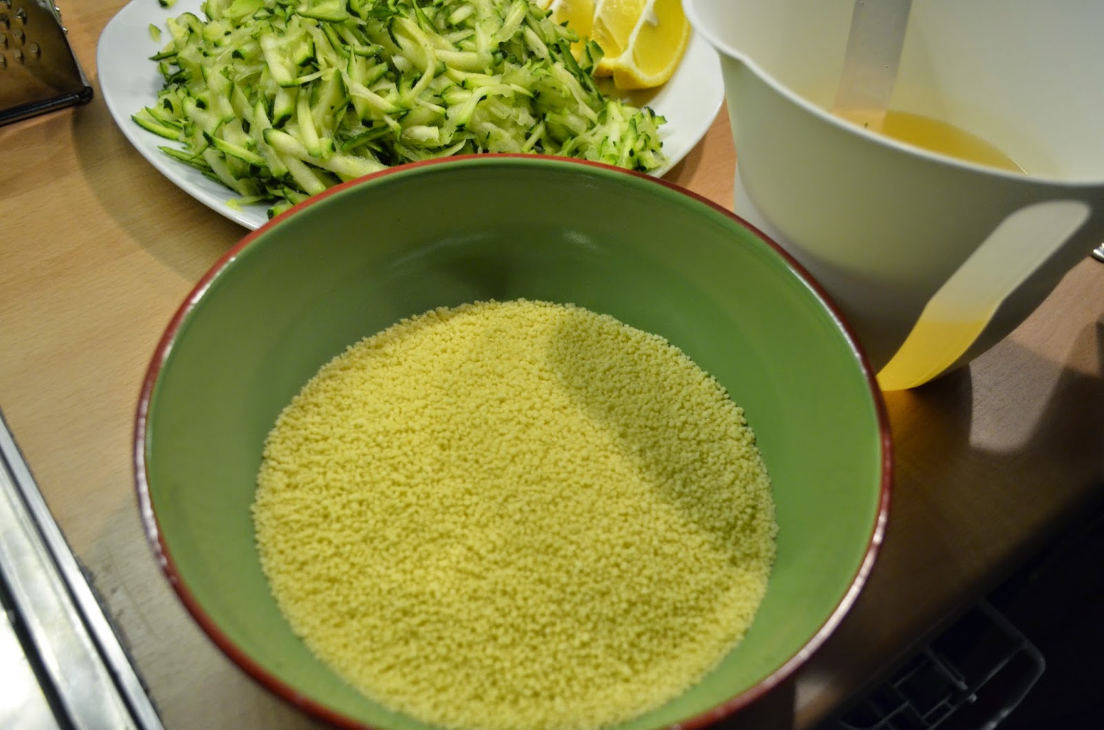 Chicken with Lemon & Courgette Couscous ~ Stuff and Spice