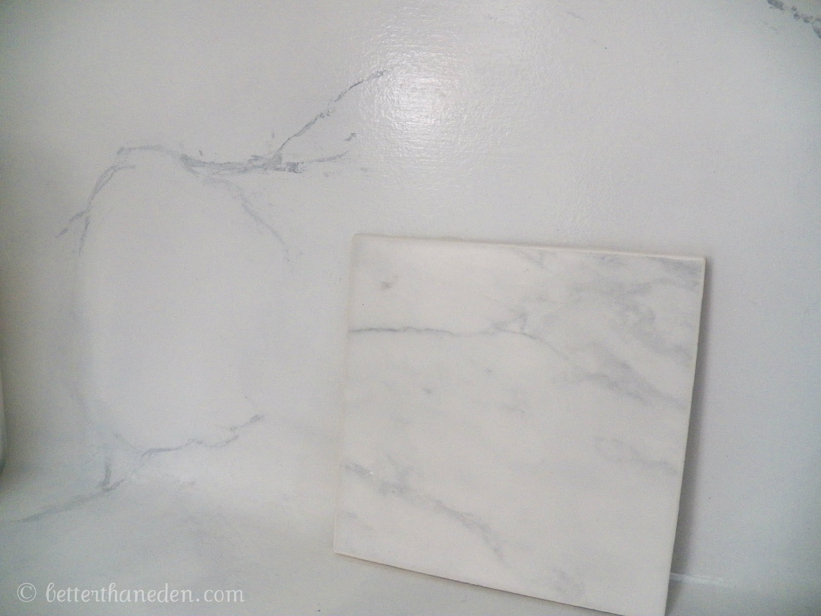 The Kitchen Project - Faux Marble Counters Sort of How-To - Mary Haseltine